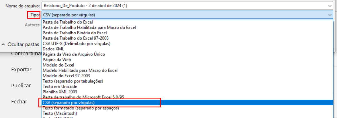 Erros de importação – Involves Stage - Central de Ajuda